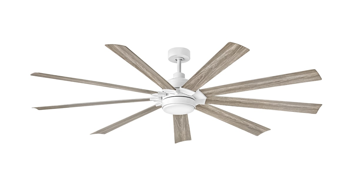 Hinkley Lighting 904280FCW-LWD Turbine 80" 9 Blade Smart LED Indoor ...