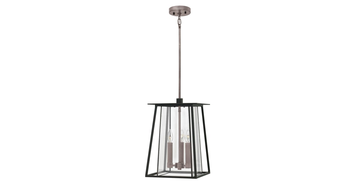 Hinkley Lighting 2102BK-LL Walker 3 Light 11-1/2" Wide Outdoor Pendant ...
