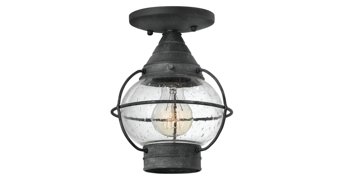 Hinkley Lighting 2203DZ-LED 1 Light LED Semi-Flush Outdoor Ceiling ...