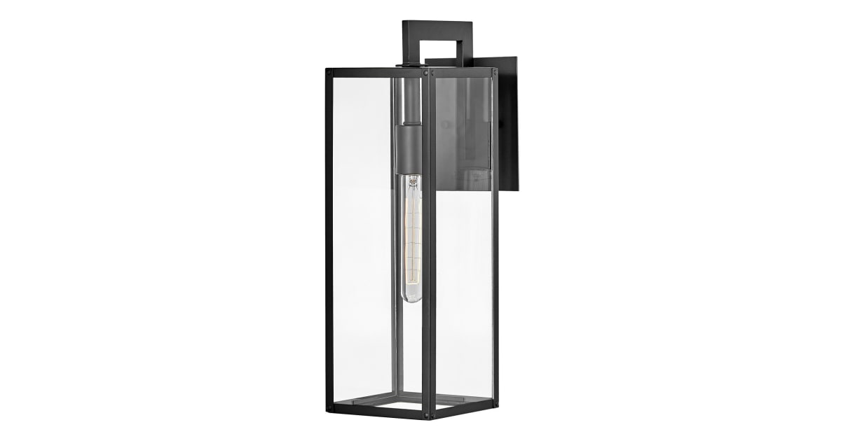 Hinkley Lighting 2594BK-LL Max 1 Light 18.5" Tall Outdoor Wall Sconce ...