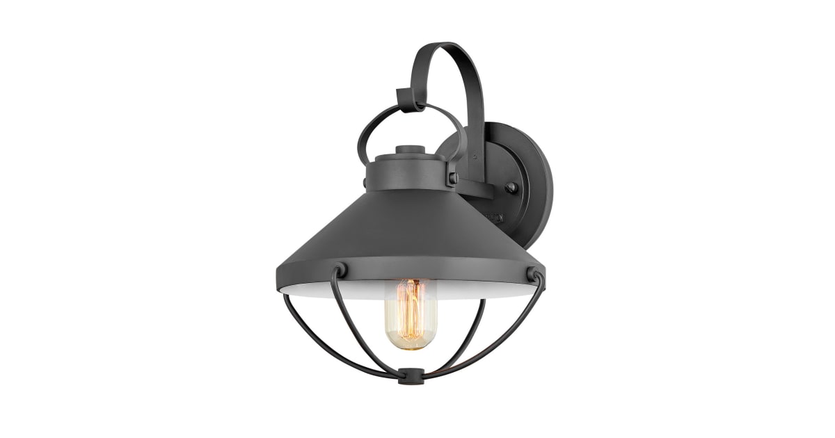 Hinkley Lighting 2690BK Crew 12" Tall Outdoor Wall Sconce | Ferguson Home