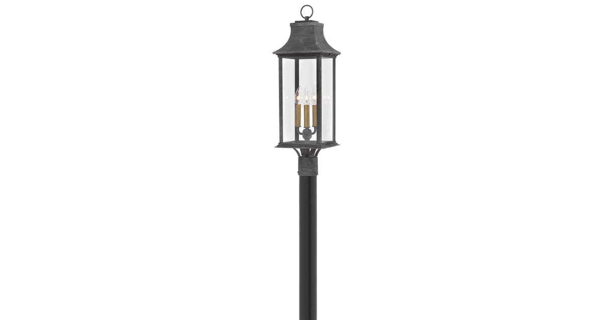 Hinkley Lighting 2931DZ-LL Adair 3 Light 27.75" Tall Heritage Post ...