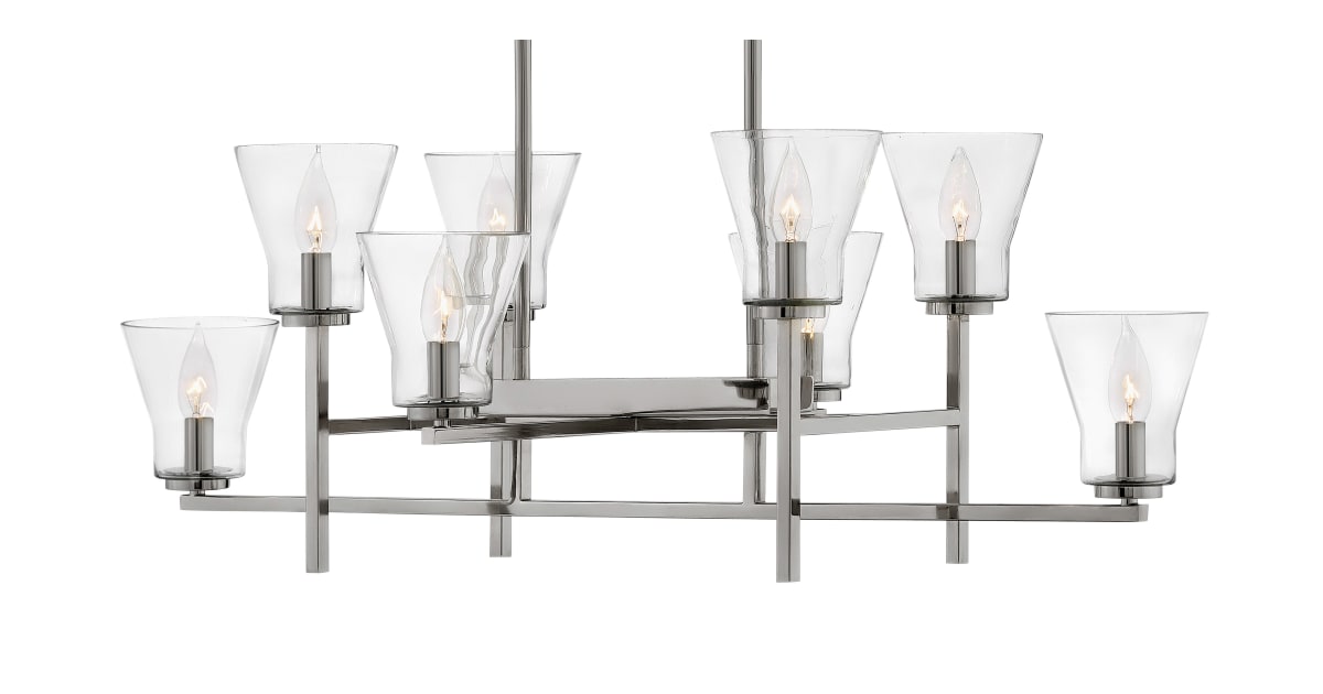 Hinkley Lighting 3458PL Arden 8 Light 40" Wide Taper Candle Chandelier ...