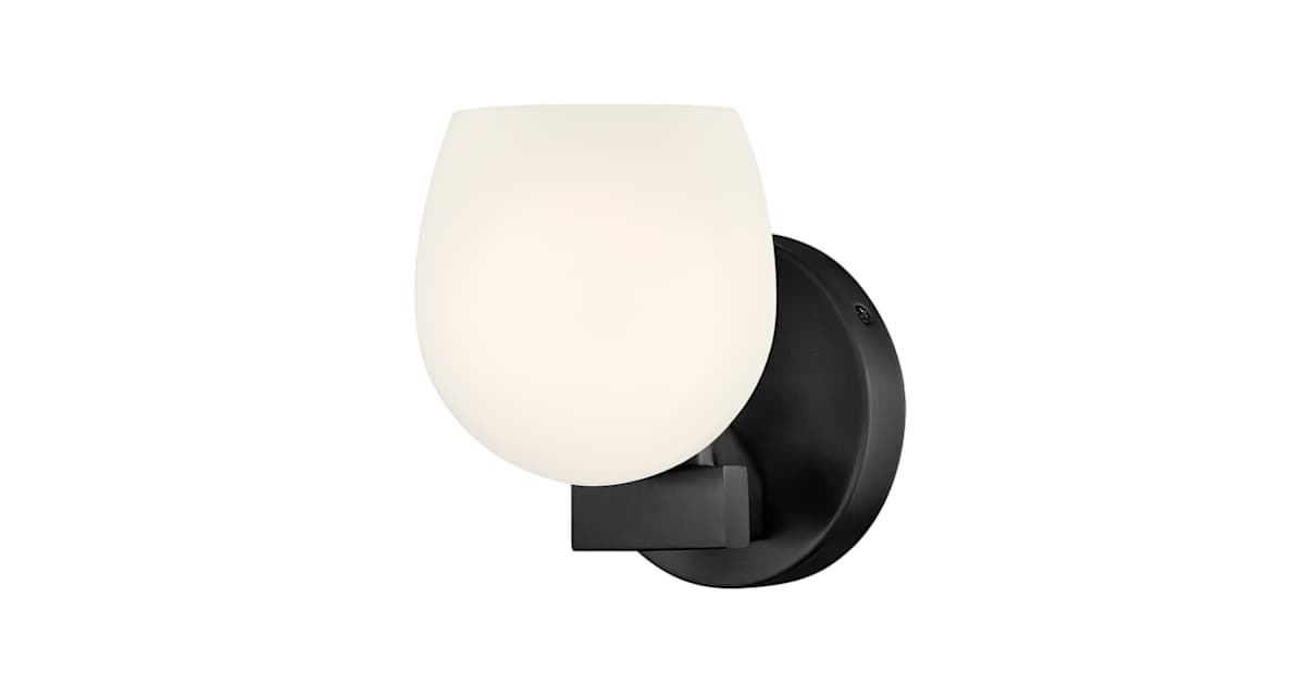 Hinkley Lighting 57020BK-LL Mae 7" Tall LED Wall Sconce | Ferguson Home