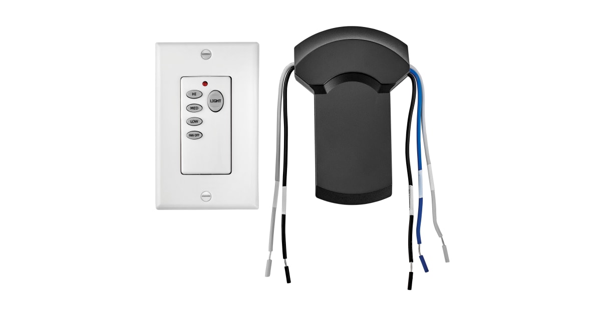 Hinkley Lighting 980017FWH-013L 5" Wide Single Gang 3 Speed Indoor ...