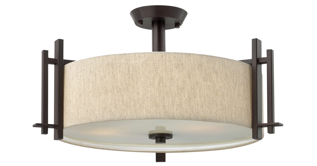 Hinkley Lighting 4543RB 3 Light Indoor Semi-Flush Ceiling Fixture from ...