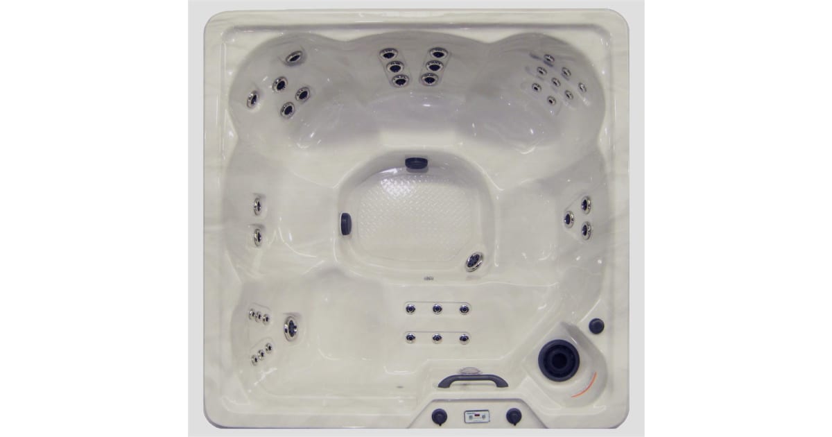 Home and Garden Spas X-3 Six Person Hot Tub with 51 Jets, LED Lighting ...