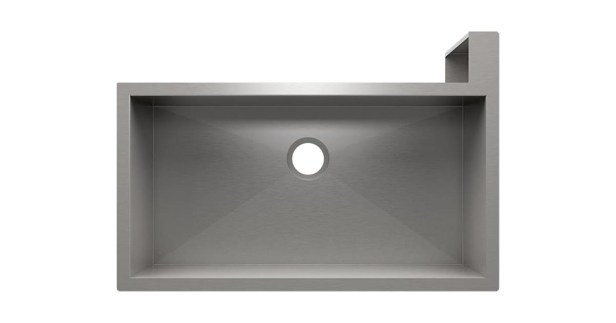 Home Refinements by Julien 005305 Social Corner 37-1/2" Undermount ...