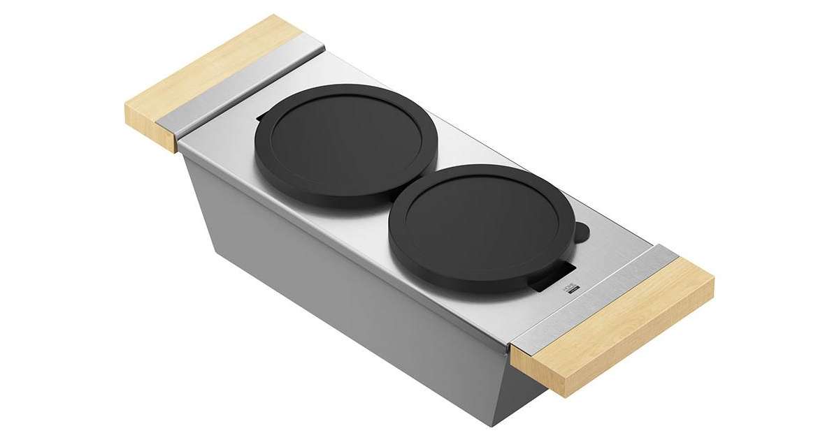 Home Refinements by Julien 225311 18" Serving Bin with 2 Bowls ...