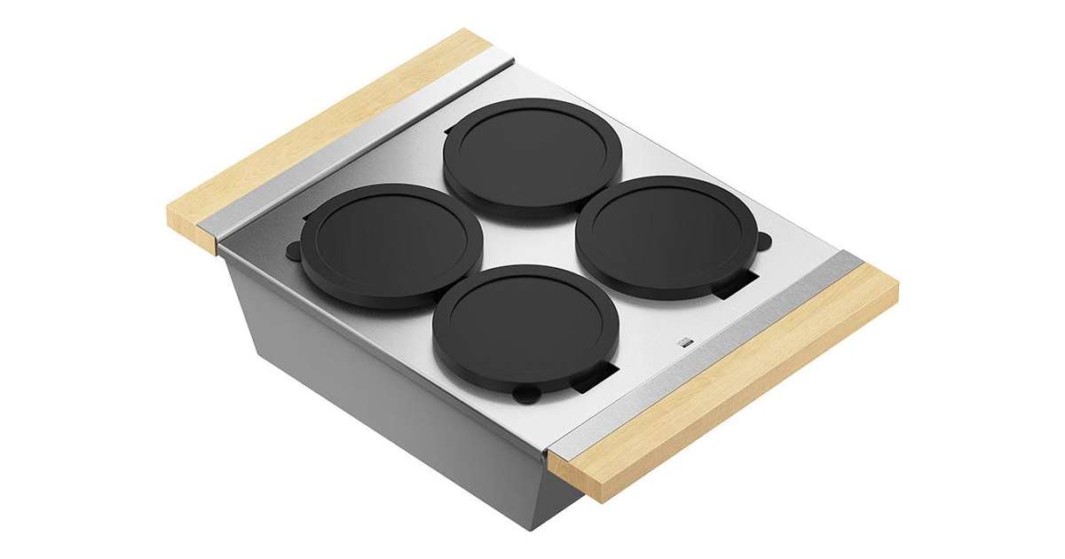 Home Refinements by Julien 225314 18" Serving Bin with 4 Bowls ...