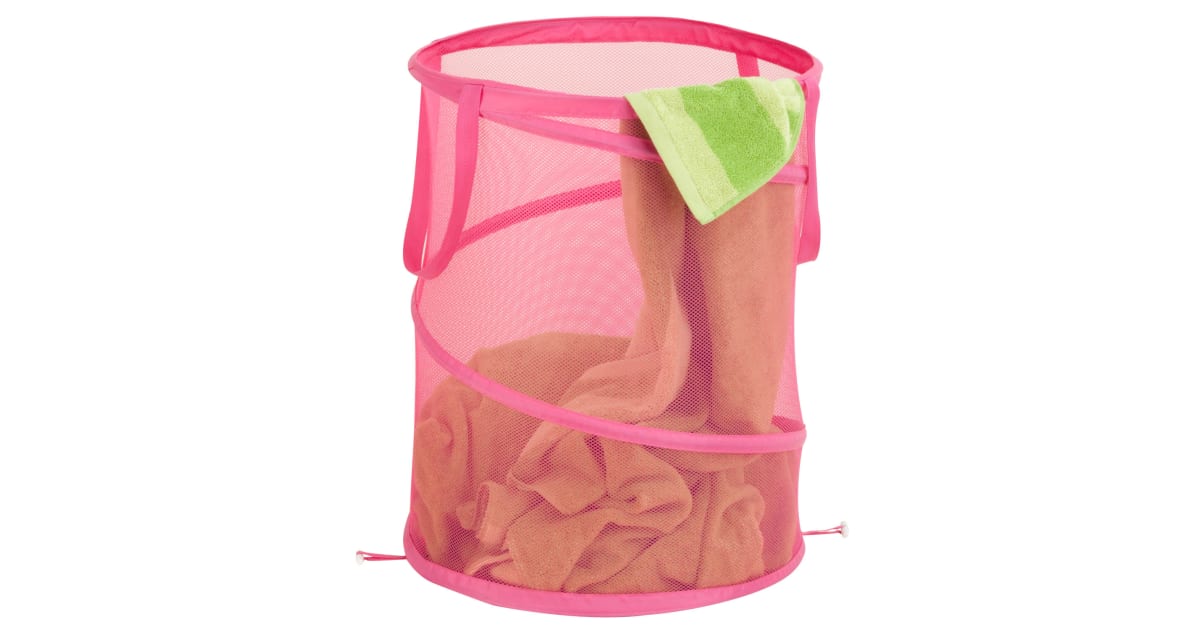 Honey-Can-Do HMP-03059 Large Breathable Mesh Pop-Up Hamper with Handles ...