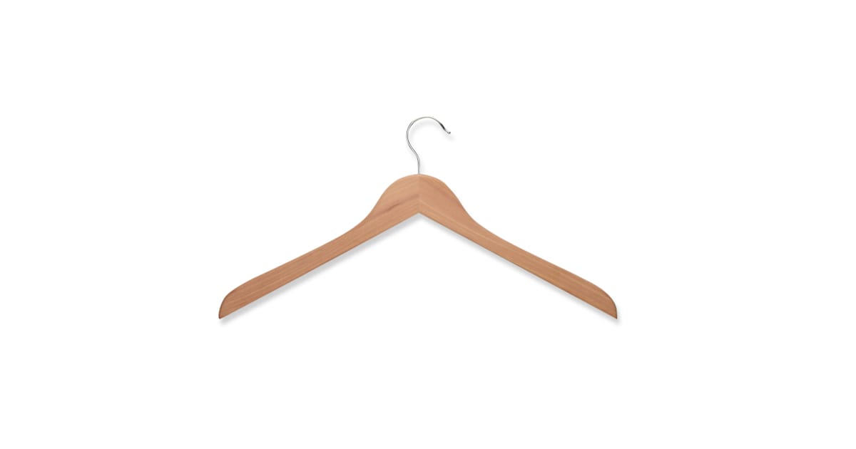 Honey-Can-Do HNGZ01534 10-Pack Basic Wood Suit Hanger | Ferguson Home