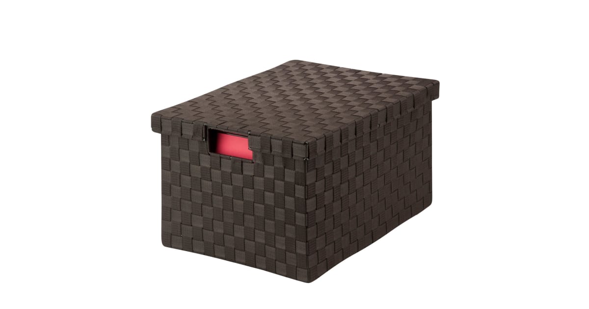 Honey-Can-Do OFC-03709 17-1/2 Inch Long Woven File Box with Lid ...