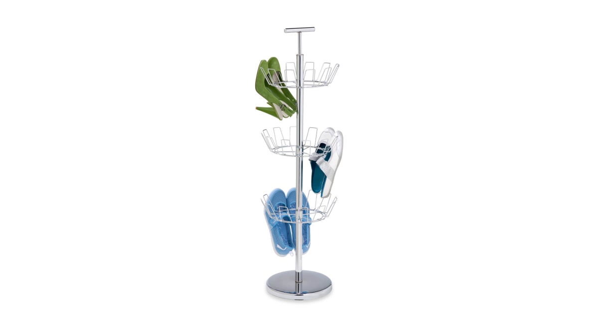 Honey-Can-Do SHO-01482 3-Tier Revolving Shoe Tree | Ferguson Home
