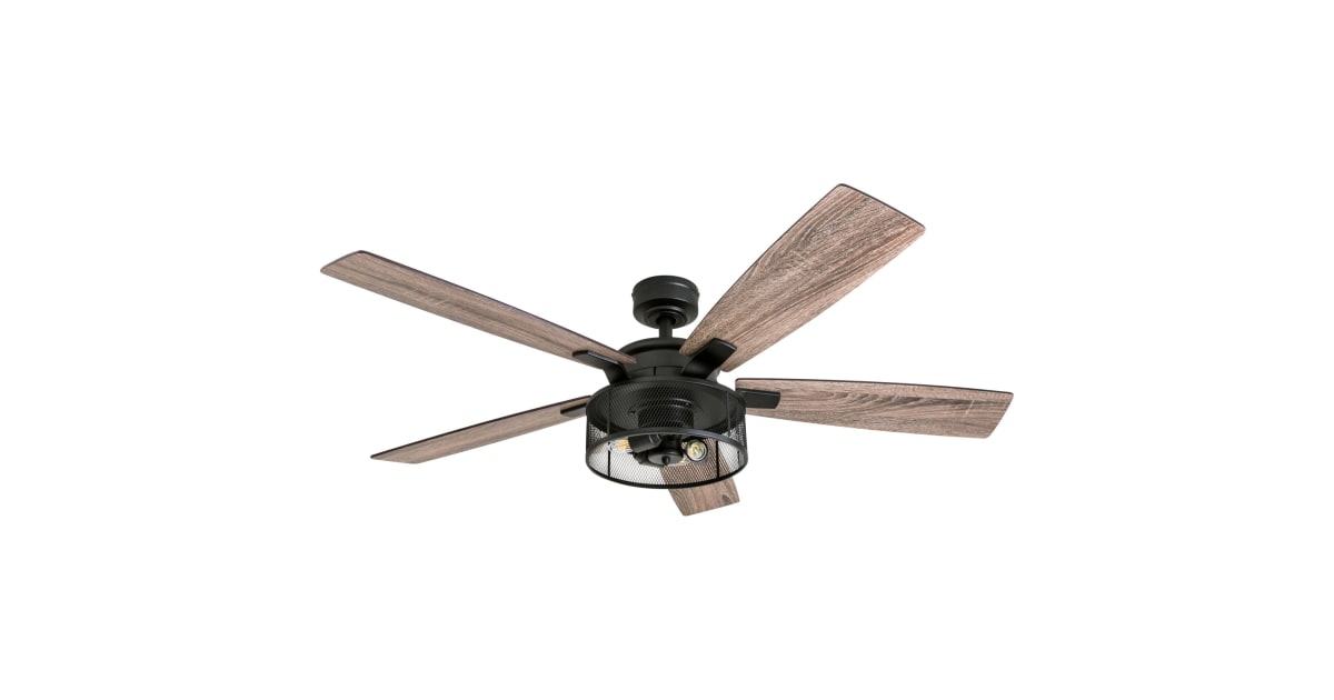 Honeywell 50614-36 Carnegie 52" 5 Blade Indoor LED Ceiling Fan - Matte ...
