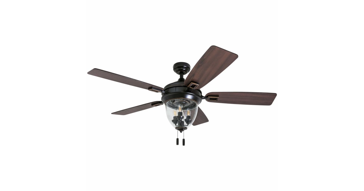 Honeywell Ceiling Fans 50615-36 Glencrest 52" 5 Blade Indoor / Outdoor ...