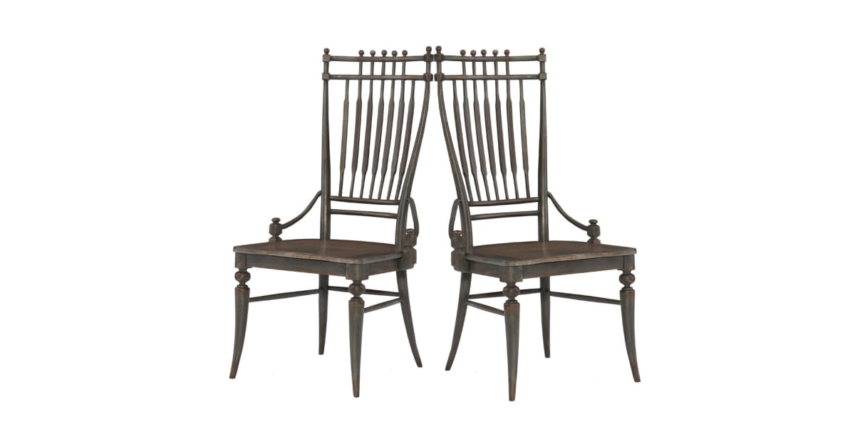 Hooker Furniture 1610-75310A-GRY-X2 Arabella 22-3/4" Wide Two Piece ...