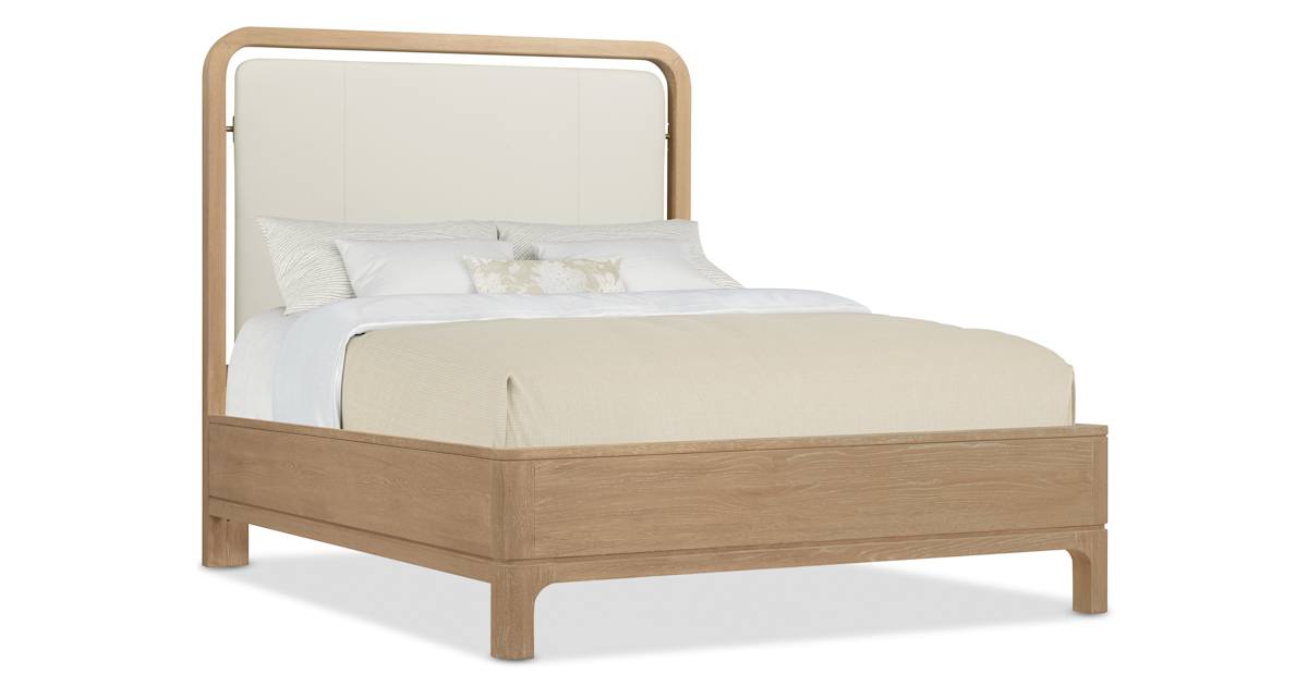Hooker Furniture 6081-90350-82 Banyon Bay Queen Leather, Veneer, and ...