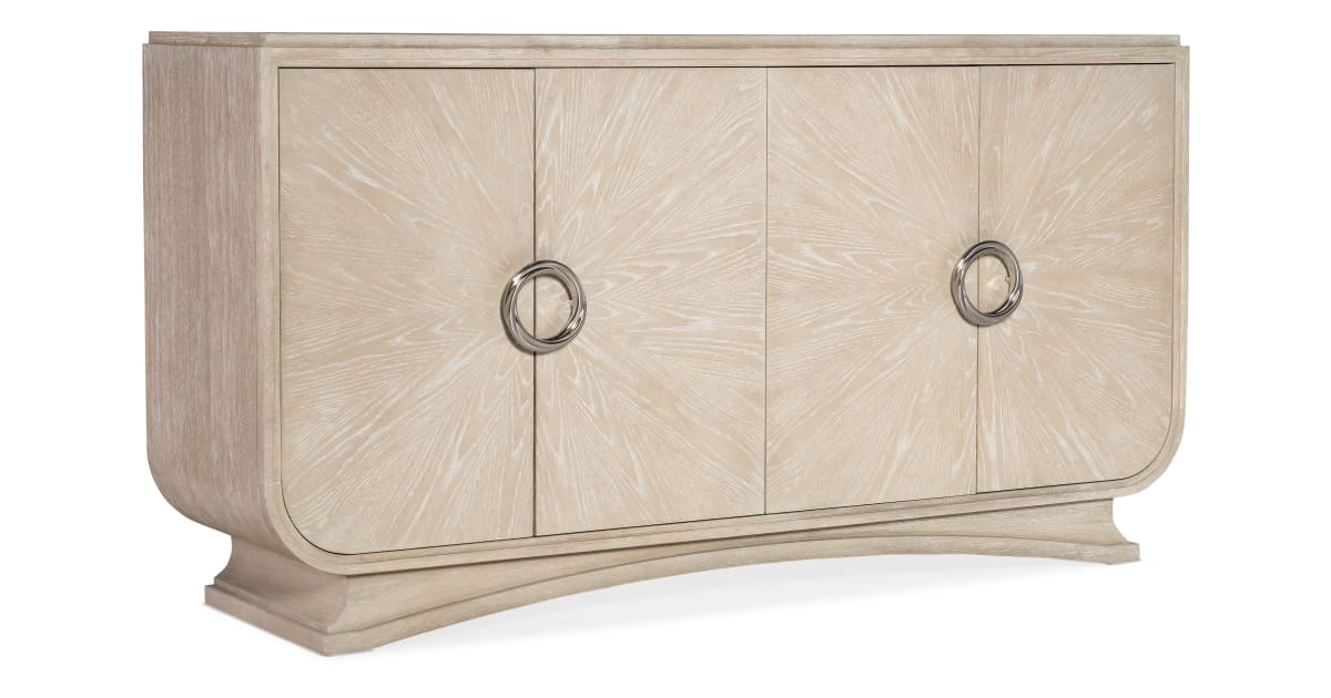 Hooker Furniture 6500-75900-80 Nouveau Chic 72" Wide Oak Sideboard with ...
