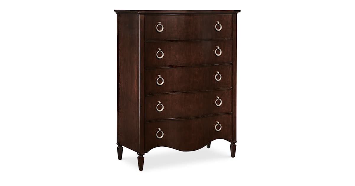 Hooker Furniture 6900-90210-89 Bella Donna 42" Wide 5 Drawer Cherry ...