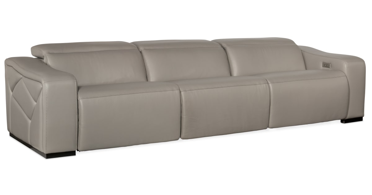 Hooker Furniture SS602-GP3-091 Opal 124" Wide 3 Piece Leather Power ...