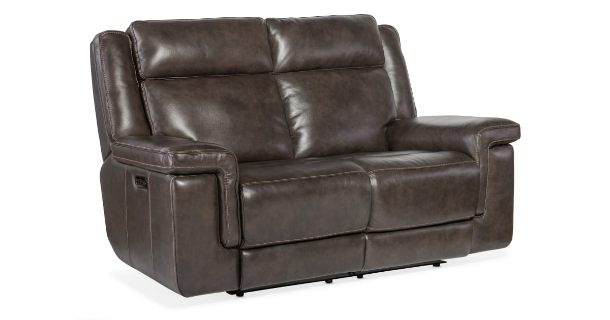 Hooker Furniture SS705-PHL2-095 66" Wide Leather Sofa | Ferguson Home