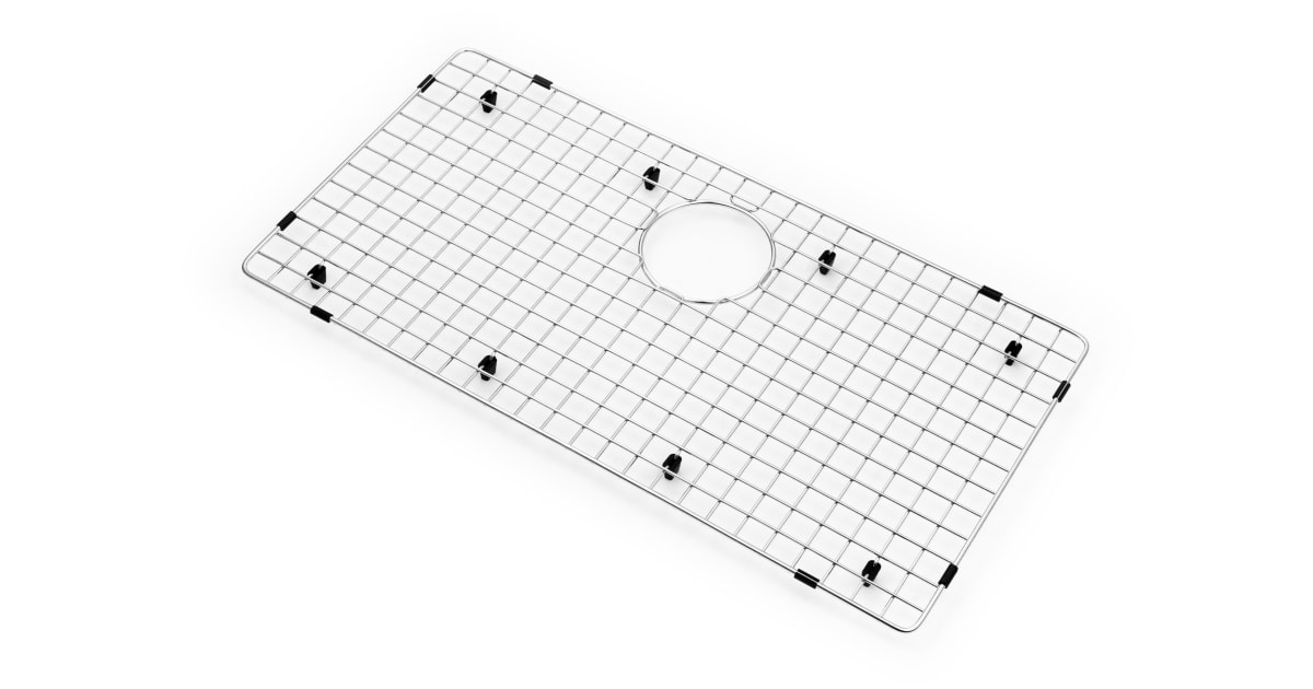 Houzer 629705 Bottom Grid 25" L x 15" W Stainless Steel Basin Rack ...