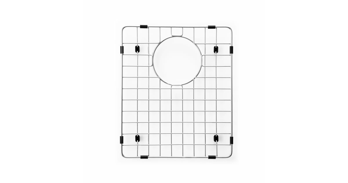 Houzer 629807 Bottom Grid 11-3/4" L x 13-1/2" W Stainless Steel Basin ...