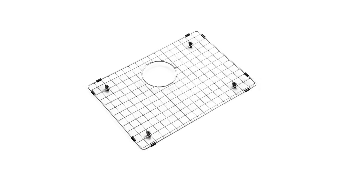 Houzer 629808 Bottom Grid 22-3/8" L x 16-1/2" W Stainless Steel Basin ...