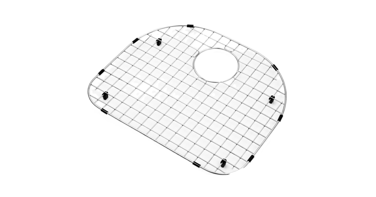 Houzer BG-2400 Bottom Grid 19-1/8" L x 17-1/4" W Stainless Steel Basin ...