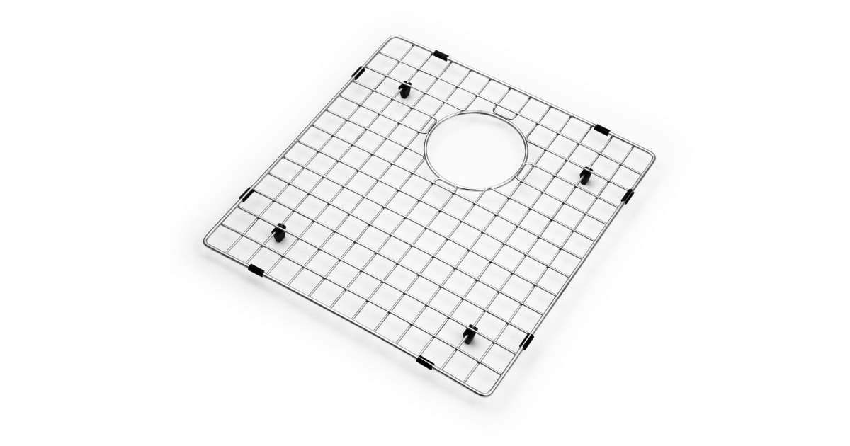 Houzer BG-3350 Bottom Grid 16" L x 16-1/2" W Stainless Steel Basin Rack ...