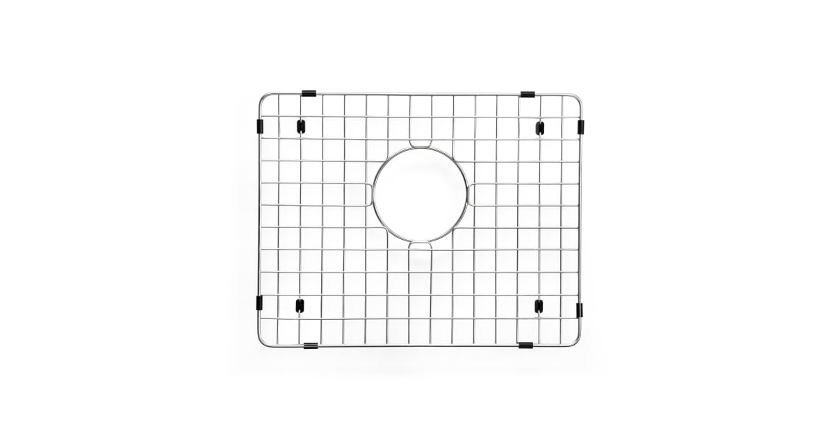 Houzer BG-4760 Bottom Grid 17-9/16" L x 13-3/4" W Stainless Steel Basin ...
