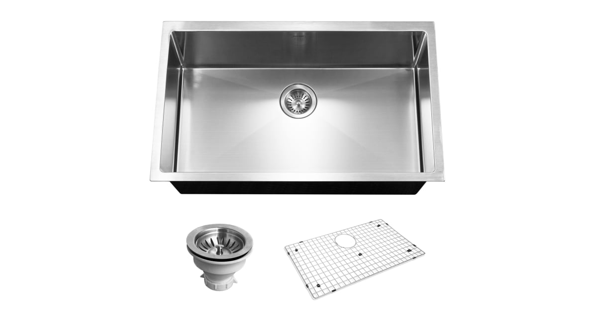 Houzer CNG-3200 Savior 32" Undermount Single Basin Stainless Steel ...