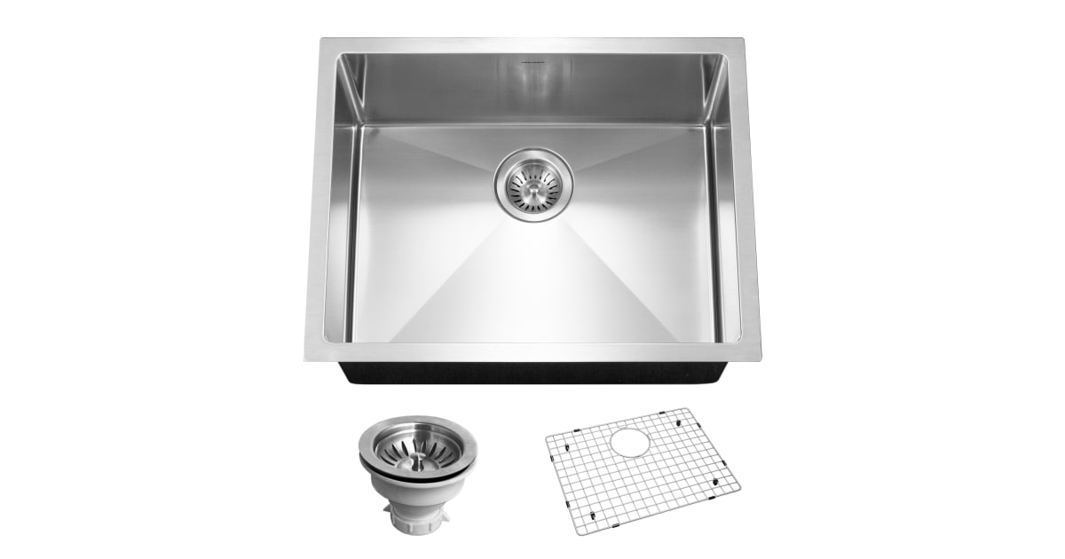 Houzer CNS-2300 Savior 23" Undermount Single Basin Stainless Steel ...
