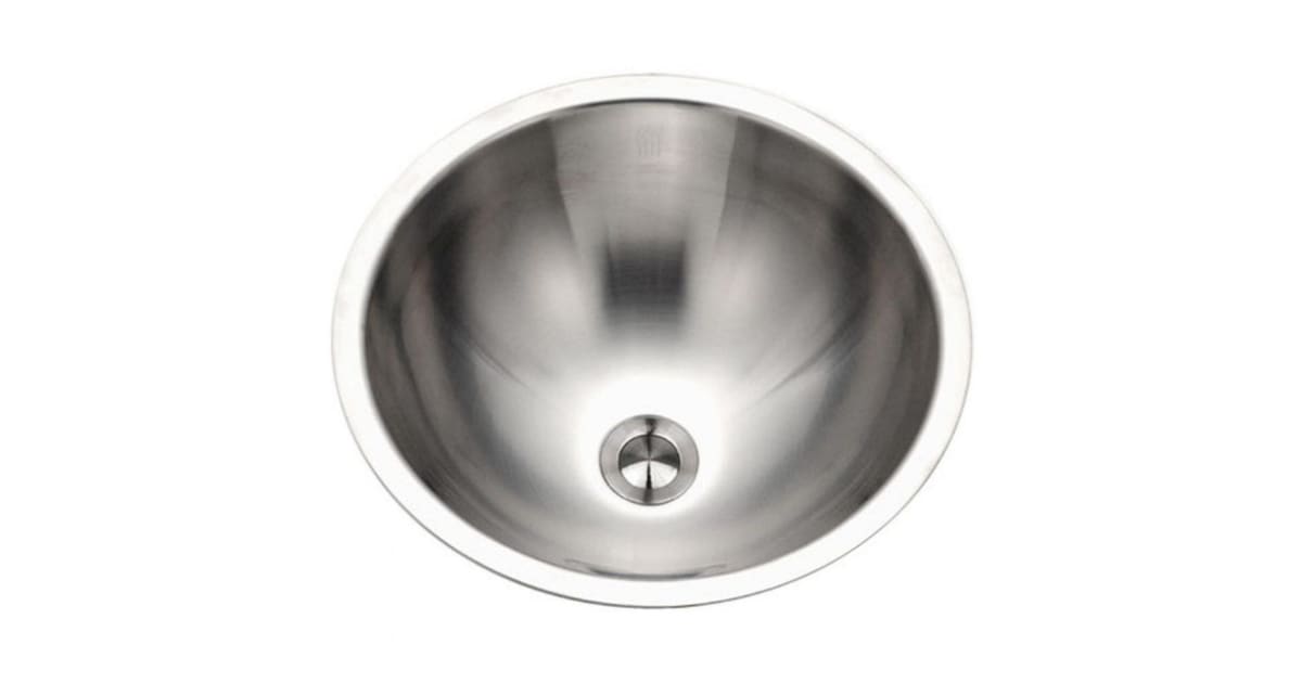 Houzer CRT-1620-1 Opus 16-3/4" Circular Stainless Steel Drop In ...