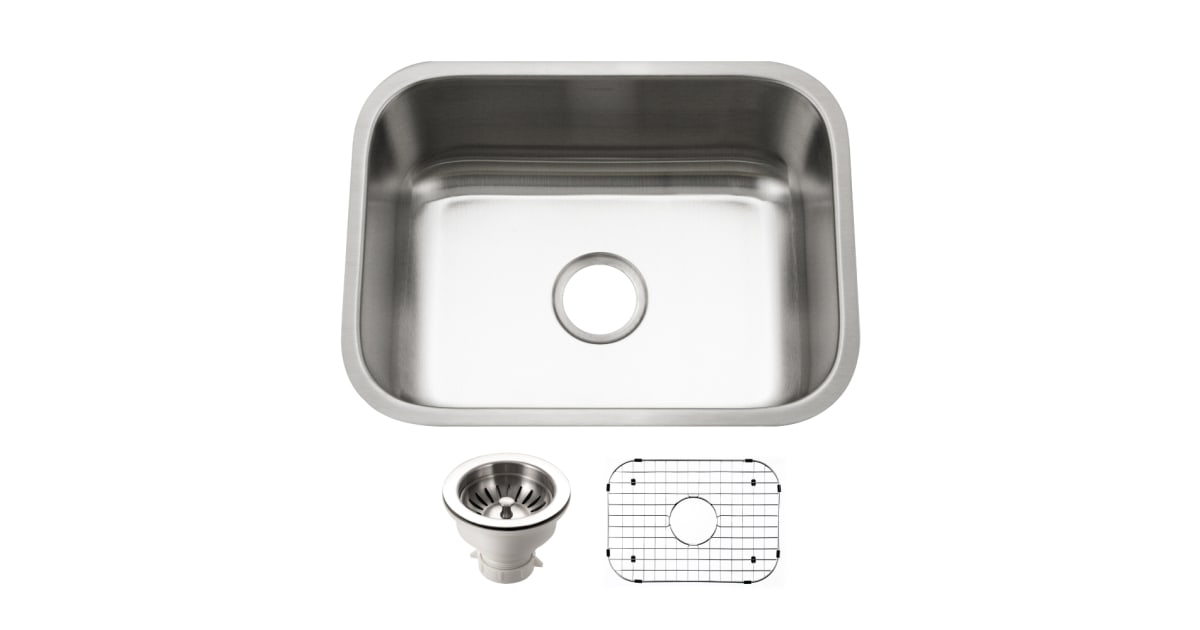 Houzer STS-1300-C Eston 23-1/4" Undermount Single Basin Stainless Steel ...