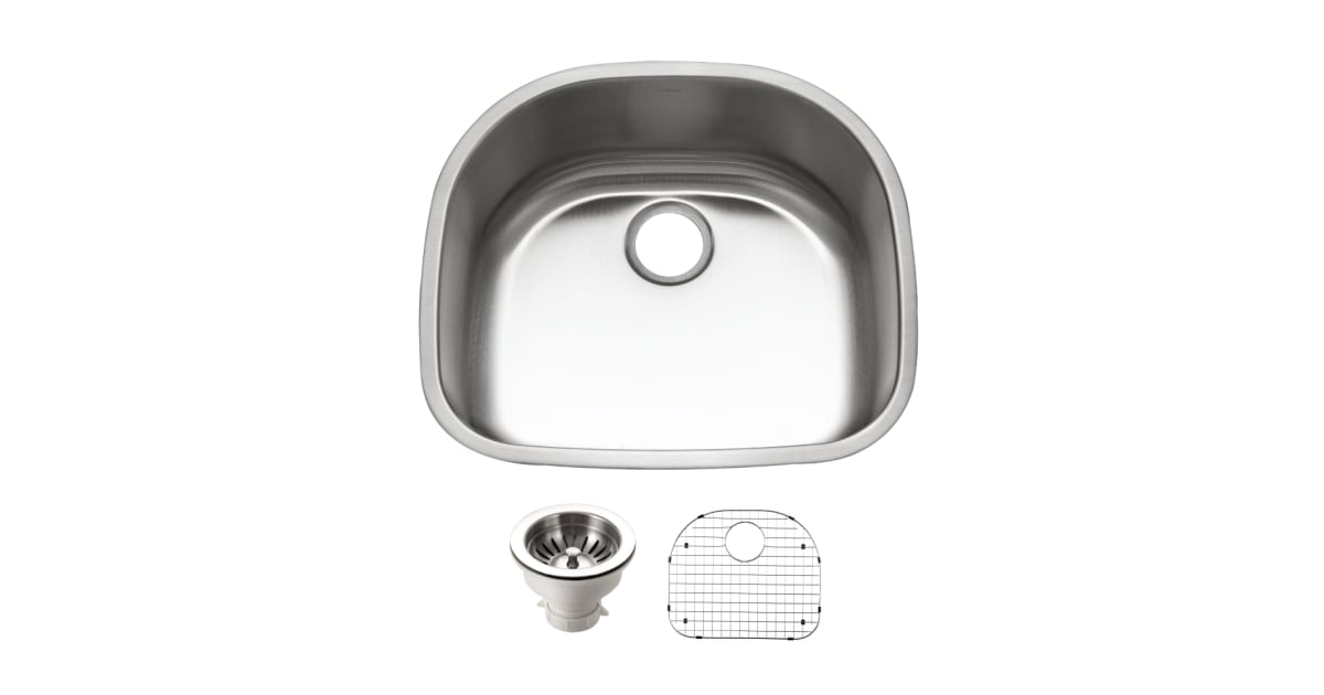 Houzer STS-1400-C Eston 23-7/16" Undermount Single Basin Stainless ...