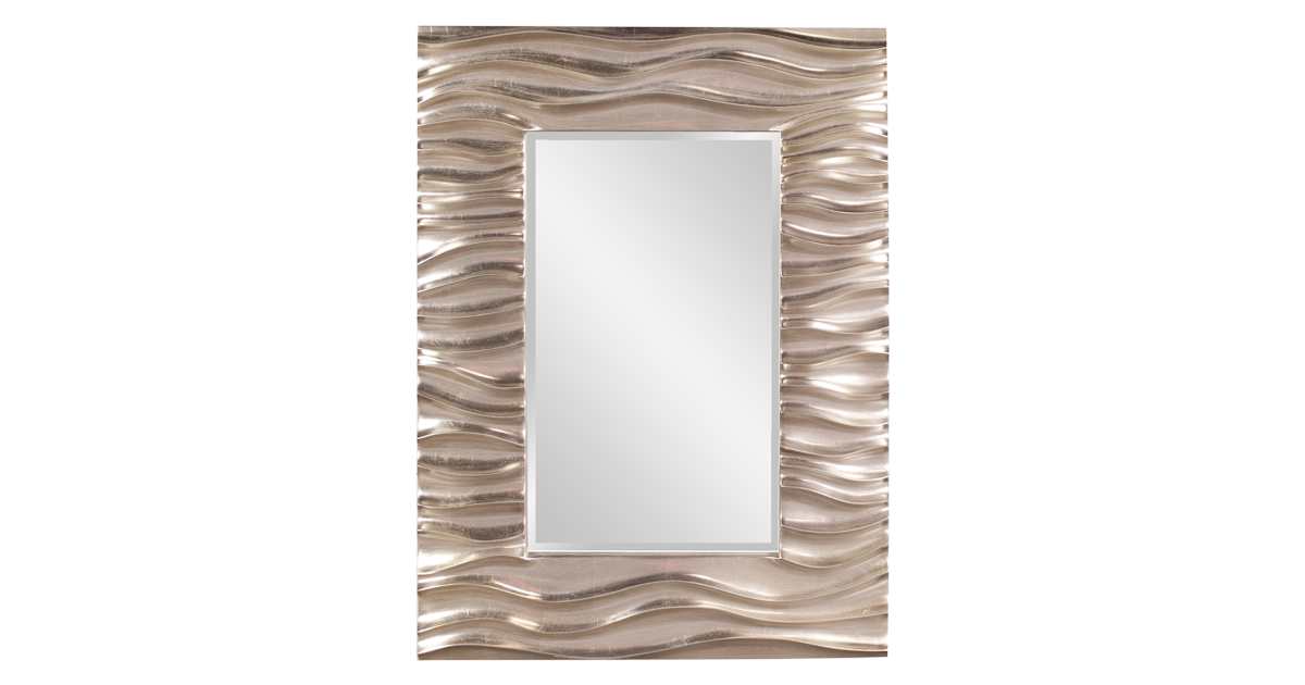 Howard Elliott HEMIR49520SLVL Bontou 31" W x 42" H Rectangular Framed ...