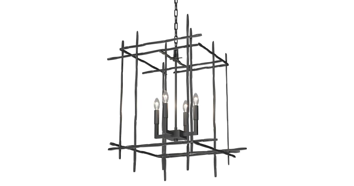 Hubbardton Forge 101316-1003 Tura 4 Light 23" Wide Taper Candle Style ...