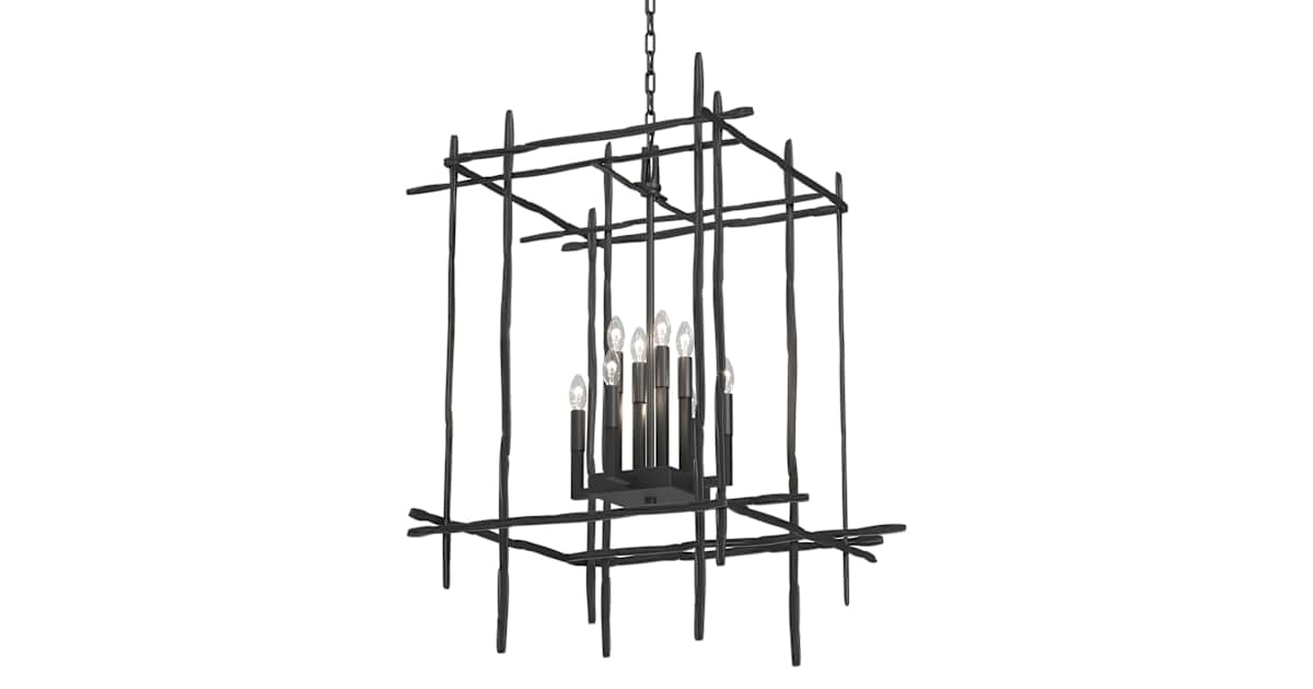 Hubbardton Forge 101317-1003 Tura 8 Light 28" Wide Taper Candle Style ...