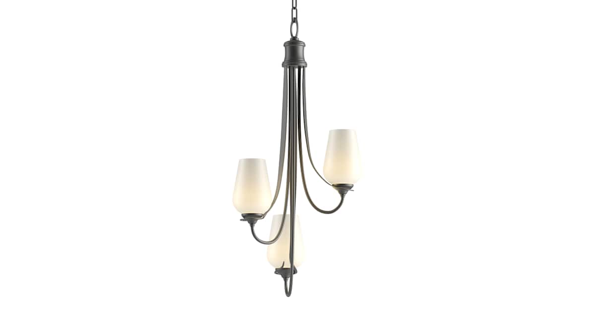 Hubbardton Forge 103033-1016 Flora 3 Light 16" Wide Chandelier | Build.com