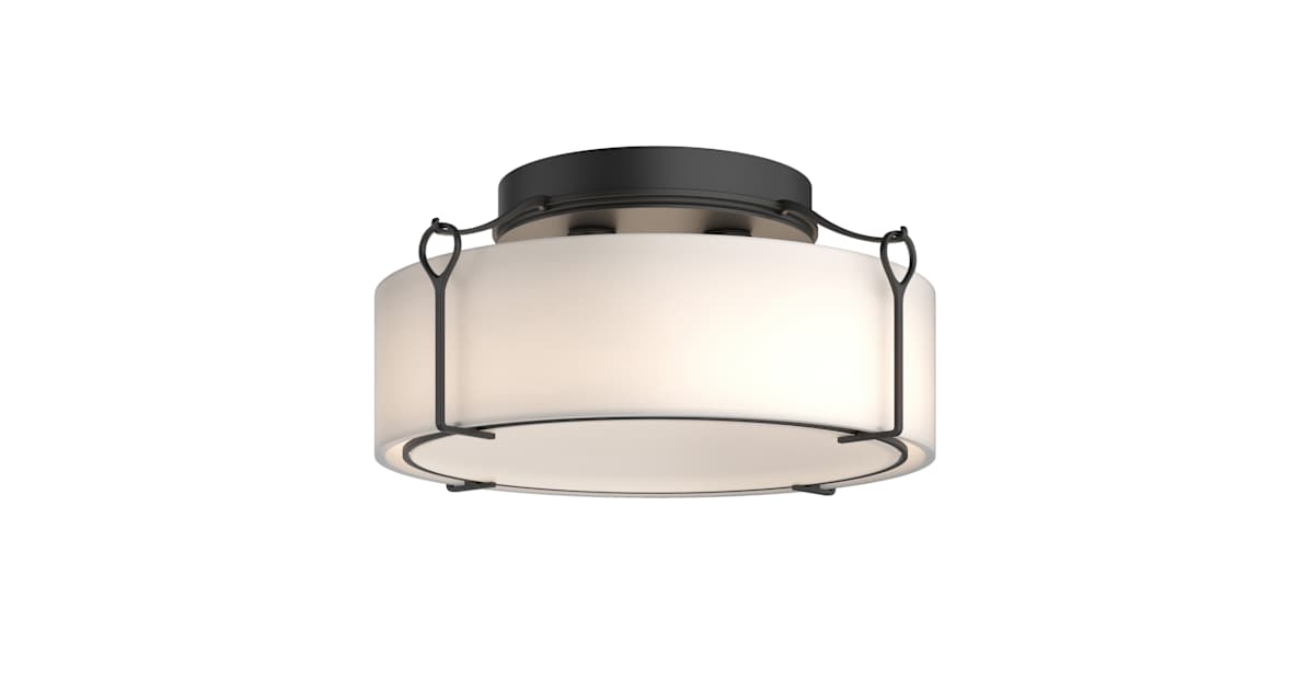 Hubbardton Forge 121145-1008 Bow 4 Light 20" Wide Semi-Flush Drum ...