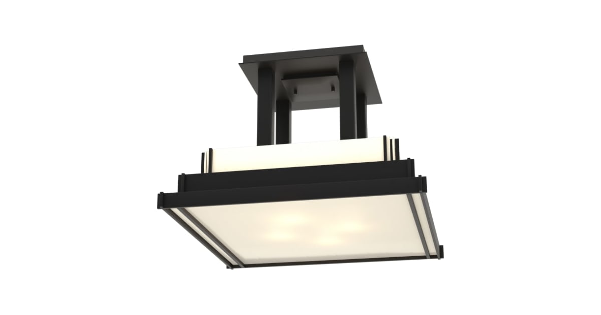 Hubbardton Forge 123715-1009 Steppe 4 Light 18" Wide Semi-Flush Square ...