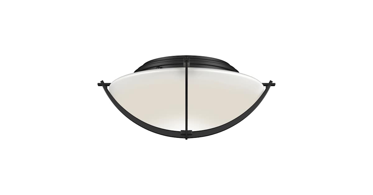 Hubbardton Forge 124550-1012 Compass 2 Light 16" Wide Flush Mount Bowl ...