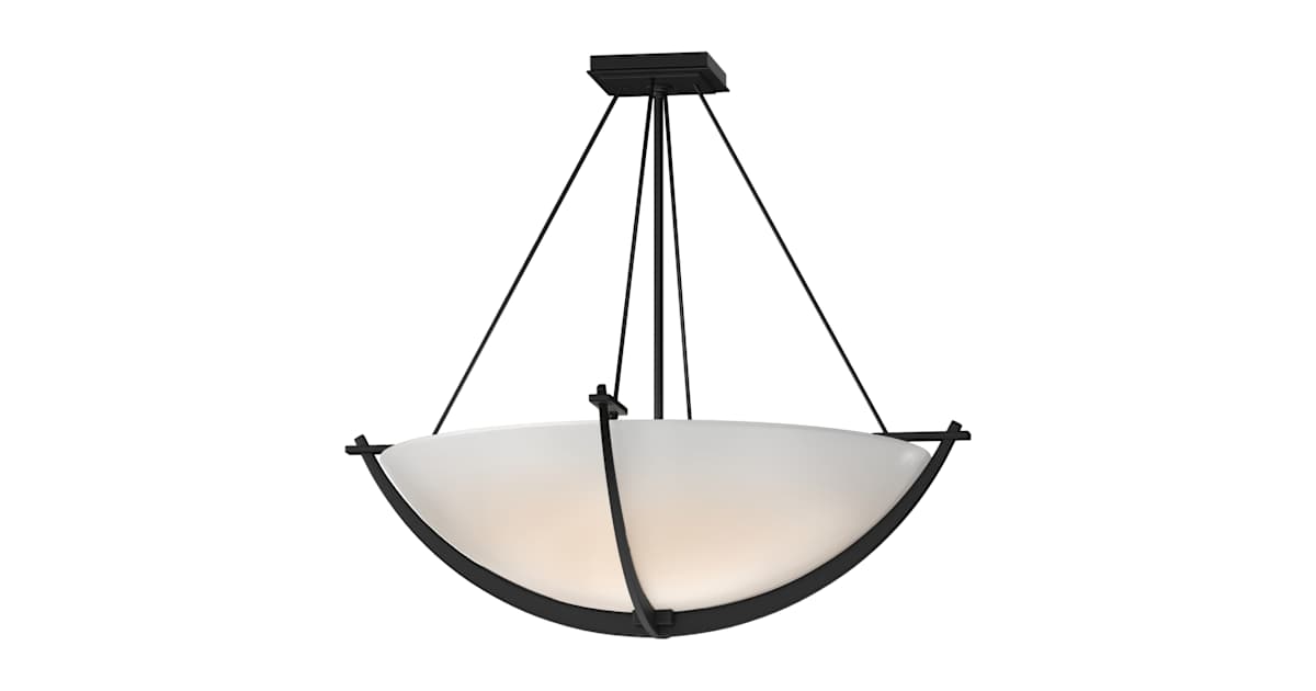 Hubbardton Forge 124560-1008 Compass 3 Light 27" Wide Semi-Flush Bowl ...