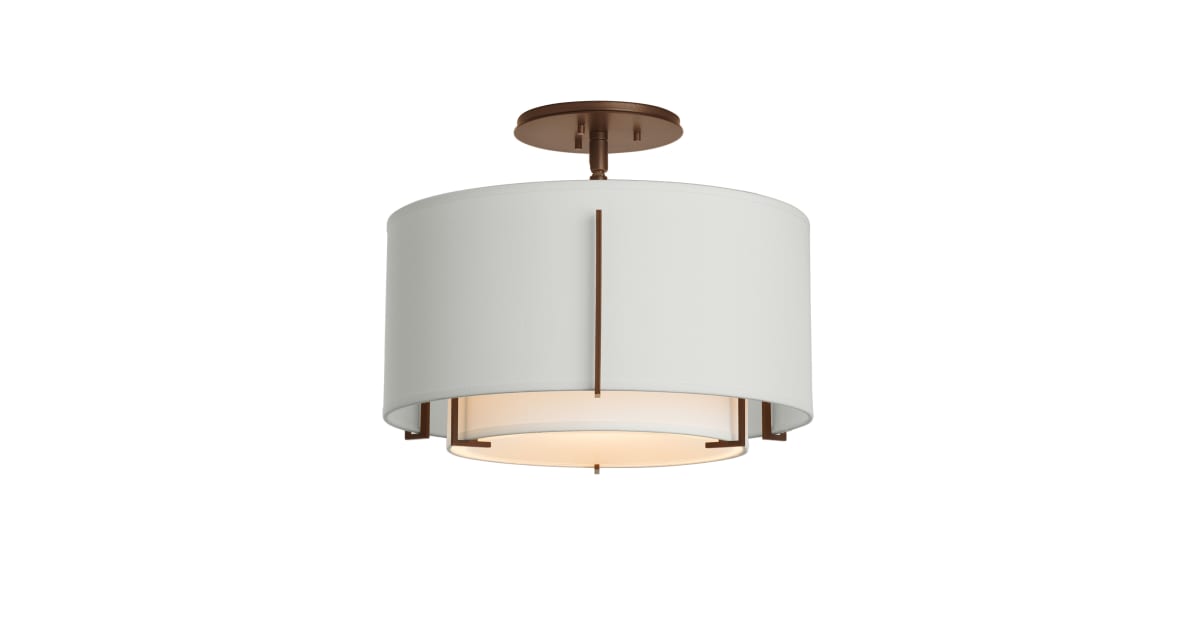 Hubbardton Forge 126501-1994 Exos 16" Wide Semi-Flush Drum | Build.com