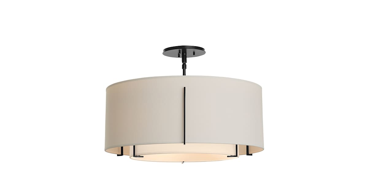 Hubbardton Forge 126503-1229 Exos 3 Light 23" Wide Semi-Flush Drum ...