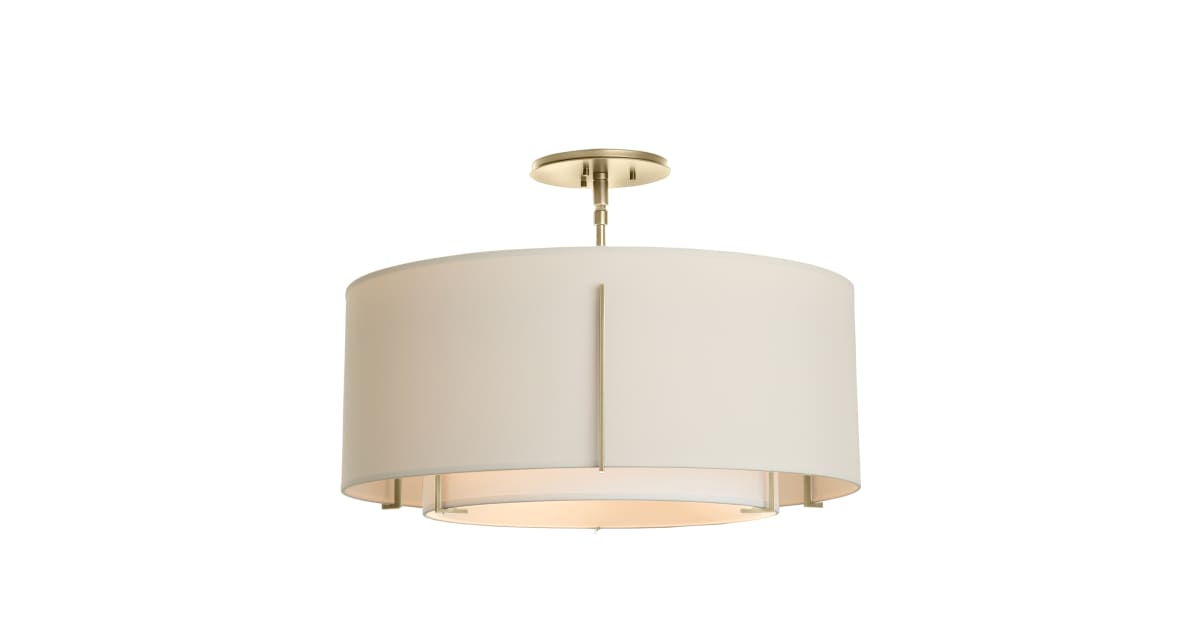 Hubbardton Forge 126503-2378 Exos 3 Light 23" Wide Semi-Flush Drum ...