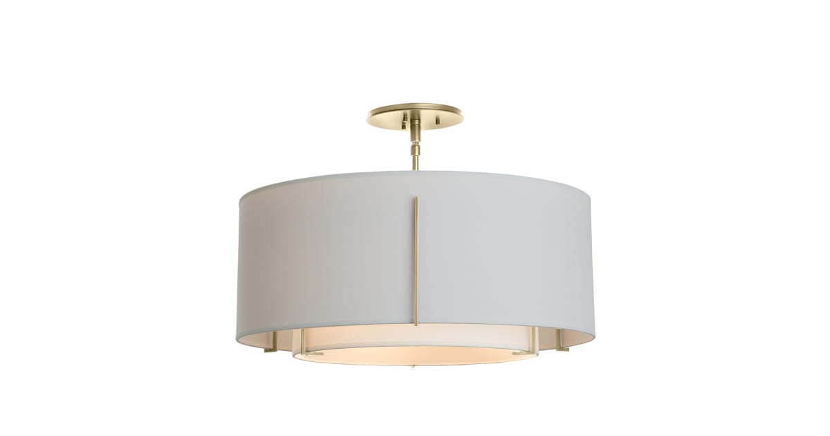 Hubbardton Forge 126503-2389 Exos 3 Light 23" Wide Semi-Flush Drum ...