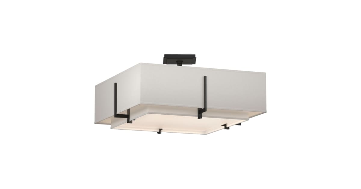 Hubbardton Forge 126510-1173 Exos 4 Light 21" Wide Semi-Flush Square ...